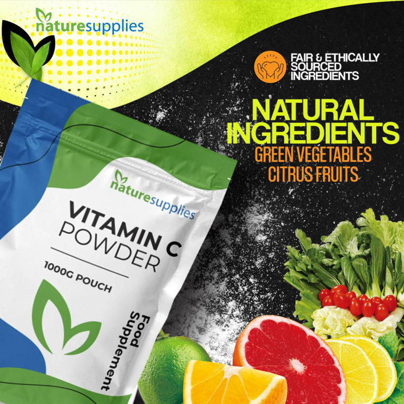 Vitamin C Powder 500g & 1000g Immune System Booster Naturesupplies