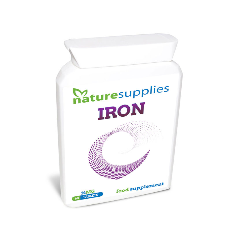 Iron Tablets x 60 (14mg) | Premium Supplements Naturesupplies