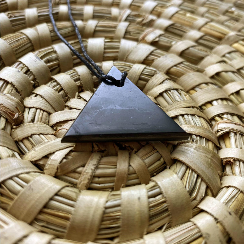 Shungite Pendant "Triangle Male" Jewellery | Naturesupplies