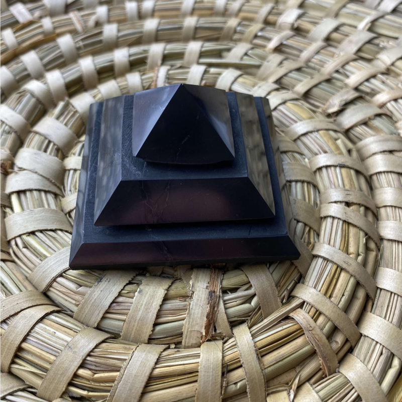 Shungite Polished Pyramid 5cm | Guaranteed Authentic | Naturesupplies